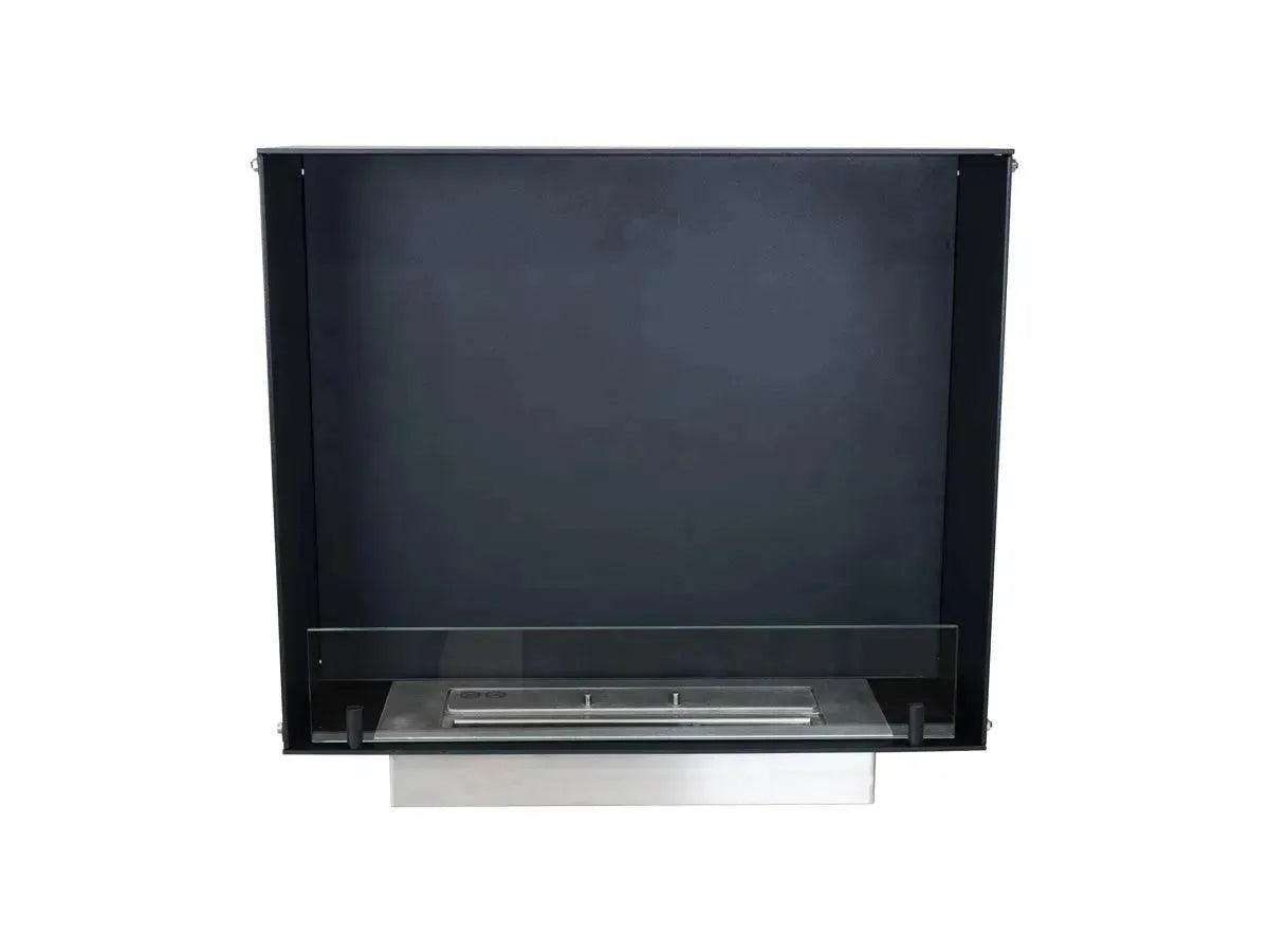 Efesto Frontale - Caminetto a bioetanolo con vista frontale, lunghezza — Efesto Home